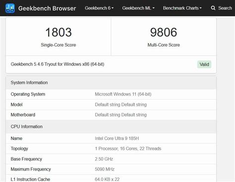 Intel Core Ultra H Shows Ghz Boost Clocks In Benchmark Leak Tom S Hardware