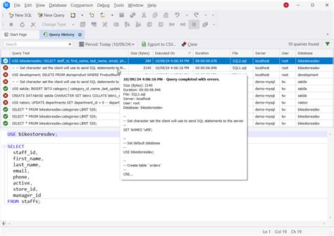 How To Show Mysql Query History