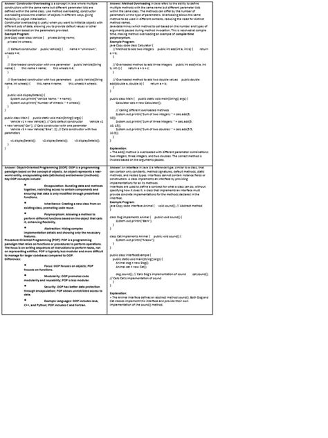 Java Answer Pdf Method Computer Programming Programming