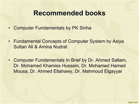 Introduction To Computers Lecture 1 Pptx Computing Technology