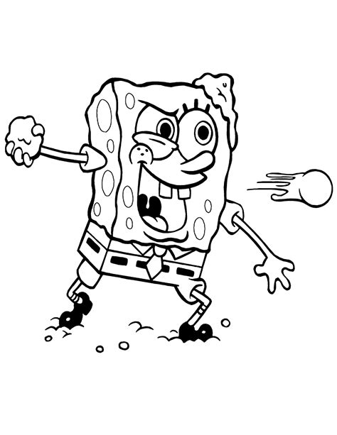 Free Printable Spongebob Coloring Pages Printable Board Games
