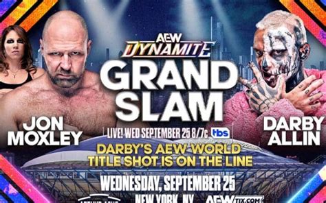 AEW Dynamite Grand Slam Preview for September 25: Jon Moxley Faces Darby Allin, Bryan Danielson ...
