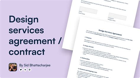 Design Services Agreement Contract Figma