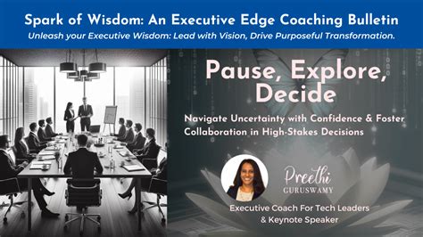 Pause Explore Decide