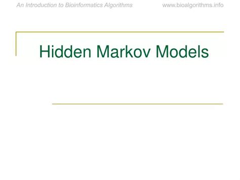 PPT - Hidden Markov Models PowerPoint Presentation, free download - ID ...