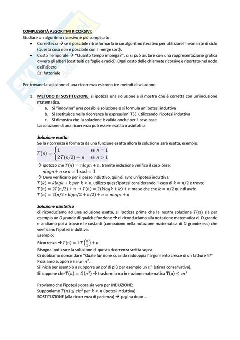 Appunti Di Algoritmi E Strutture Dati