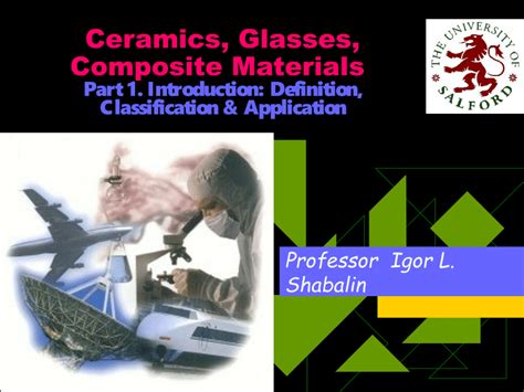 (PDF) Ceramic Materials Science & Engineering (Part 1 - Classification ...