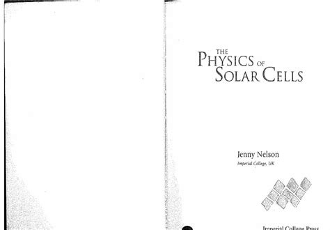 Pdf The Physics Of Solar Cells Nelson Dokumen Tips