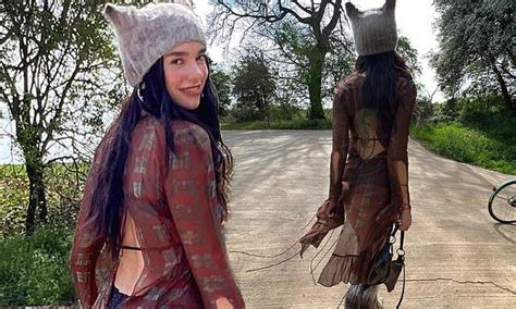 Dua Lipa Flashes Her Peachy Bottom In A Sheer Kaftan And Black Lingerie