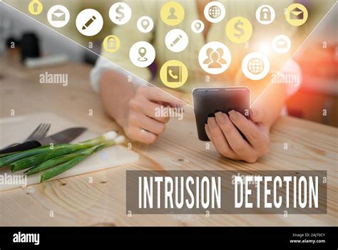 Conceptual Hand Writing Showing Intrusion Detection Concept Meaning