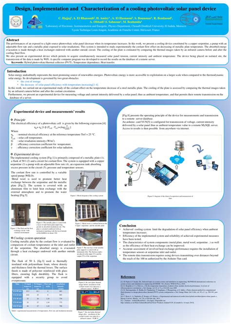 Pdf Design Implementation And Characterization Of A Cooling Photovoltaic Solar Panel Device
