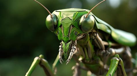 Premium Ai Image Robot Mantis Generative Ai