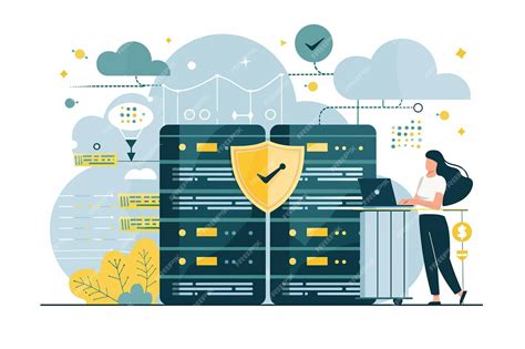 Cloud Security Concept Flat Illustration Premium Ai Generated Vector