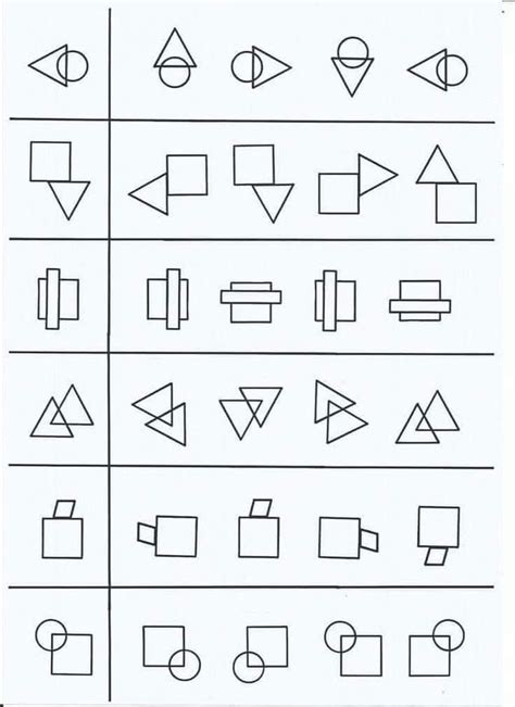 Visual Discrimination Worksheets For Preschoolers