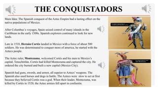 The Conquistadors In America 6thpptx