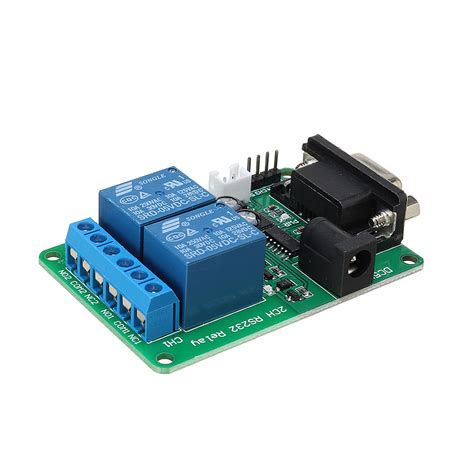 DC V Channel Serial Port RS Relay Module Board