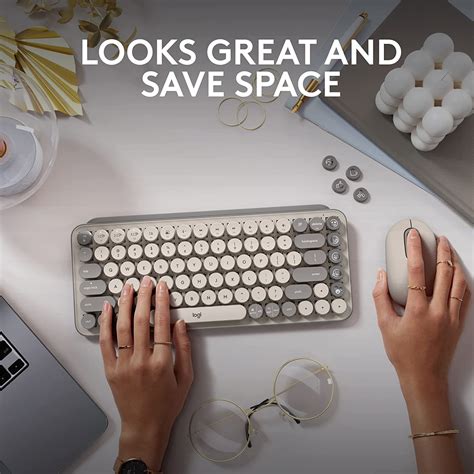 Logitech POP KEYS Wireless Mechanical Keyboard With Customizable Emoji Keys At Mighty Ape NZ