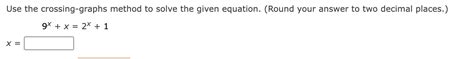 solved use the crossing graphs method to solve the given