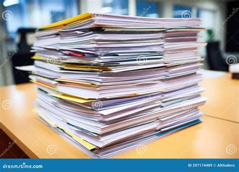 A Stack Of Aerospace Regulation Paper Documents Stock Image Image Of