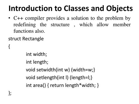Ppt Chapter 2 Classes And Objects Powerpoint Presentation Free