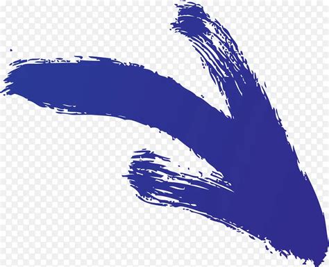 蓝色弯曲向下的箭头png图片素材下载 图片编号8151964 Png素材网