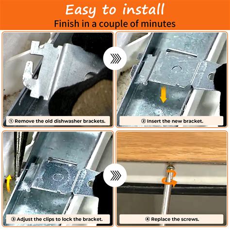 8269145 Dishwasher Mounting Bracket Replacement Parts 2 Pack Undercounter