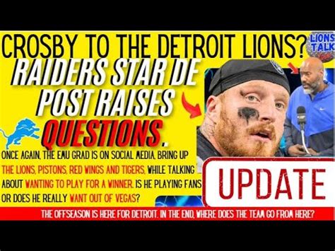 Det Lions News Update Maxx Crosbys Newest Round Of Social Media Posts