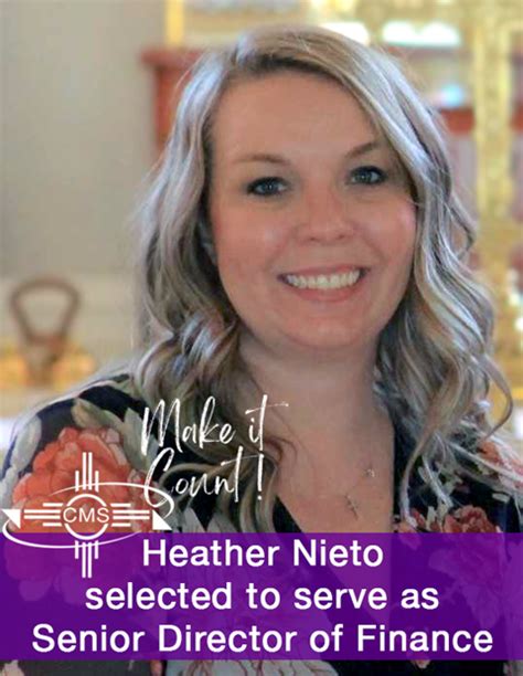 Heather Nieto Selected As Senior Director Of Finance W D Gattis Middle School