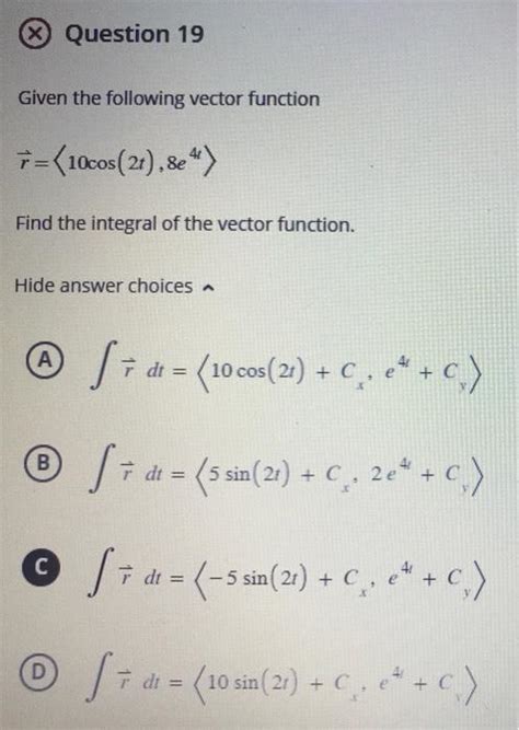 solved given the following vector function r 2t 7 find the