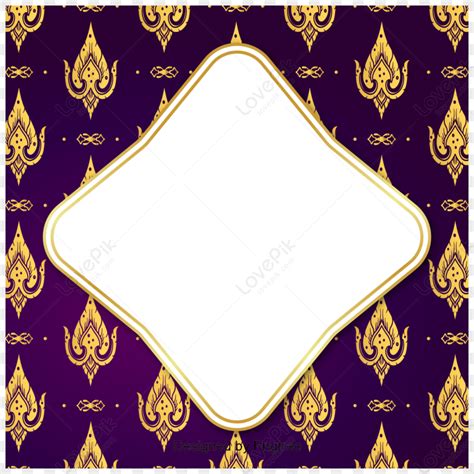 태국의 꽃무늬 패턴의 테두리문화평방 도안국경 틀 Png 일러스트 무료 다운로드 Lovepik