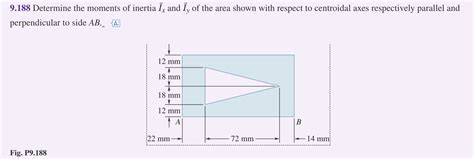 Solved 9 188 Determine The Moments Of Inertia Ix And Iy Of