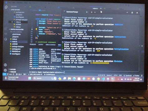 Completed A Simple Calculator With Npm And Nodejs Sidra Hassan