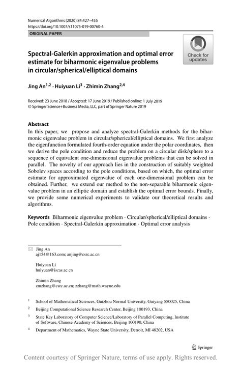 Spectral Galerkin Approximation And Optimal Error Estimate For