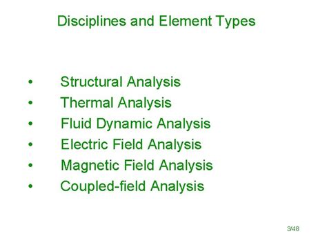 Ansys Basic Concepts For Ansys Structural Analysis Contents