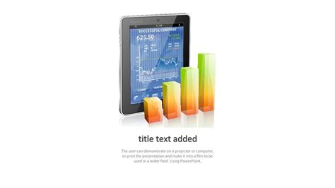 Tablet With Chart Google Slide Theme And Powerpoint Template Slidedocs