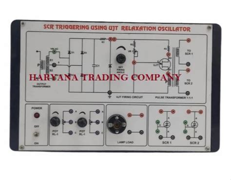 analog scr triggering using ujt relaxation oscillator for education