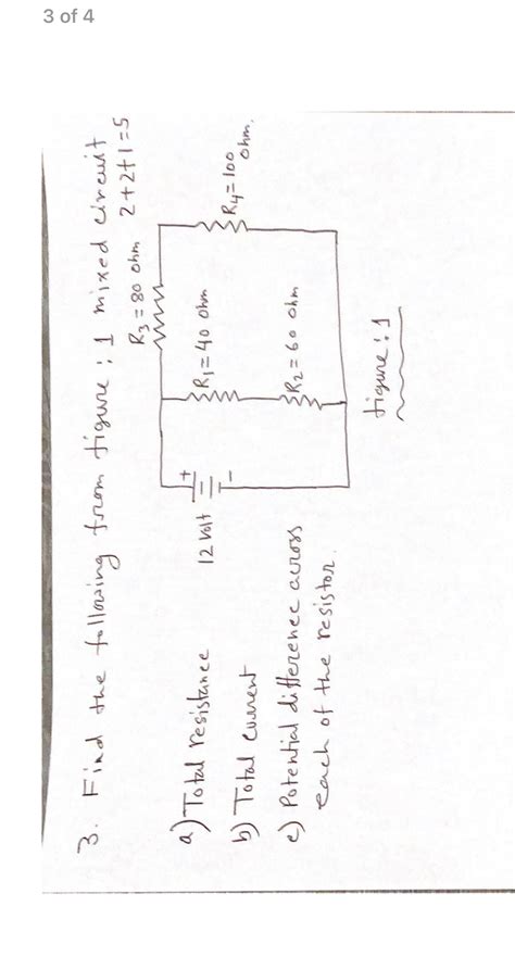 Solved Find The Following From Figure 1 ﻿mixed Circuita