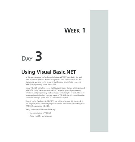 Pdf Day 3 Week 1 Using Visual Basicnet Introduction To Visual Basicnet