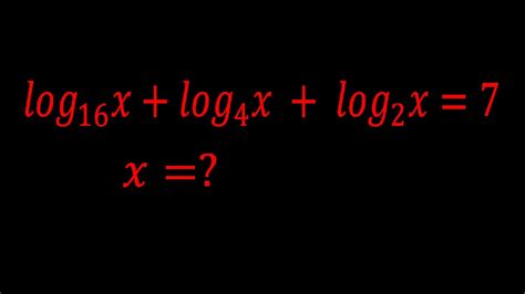 Log Equation But With Different Bases Youtube