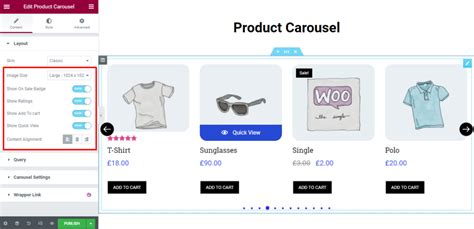 Create A Product Carousel Using WooCommerce Product Carousel Widget