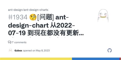 🧐 问题 Ant Design Chart 从2022 07 19 到现在都没有更新过，是有什么变动吗？后续的更新维护计划可以透露一下吗