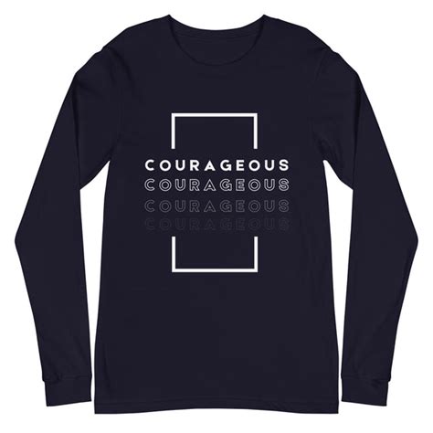 Courageous Graphic Long Sleeve Tee Courage To Conquer Cancer™