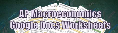 AP Macro Worksheets Ad ReviewEcon Com