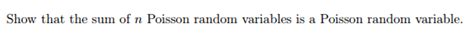 solved show that the sum of n bernoulli random variables is