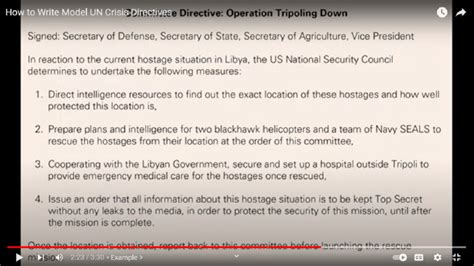 Example Of Crisis Directive Pdf