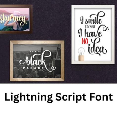 Lightning Script Font Calligraphy Font Script Font Cricut Font Svg Etsy