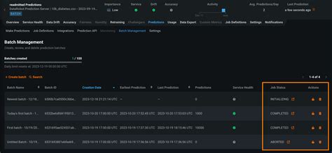 Batch Monitoring Datarobot Docs