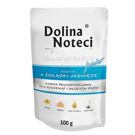 Вологий корм Dolina Noteci Premium зі шлунком ягня для собак дрібних ...