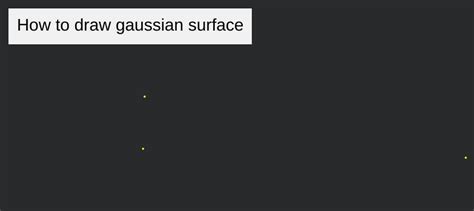 How To Draw Gaussian Surface Filo