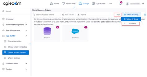 Access Tokens Permission Settings Screen